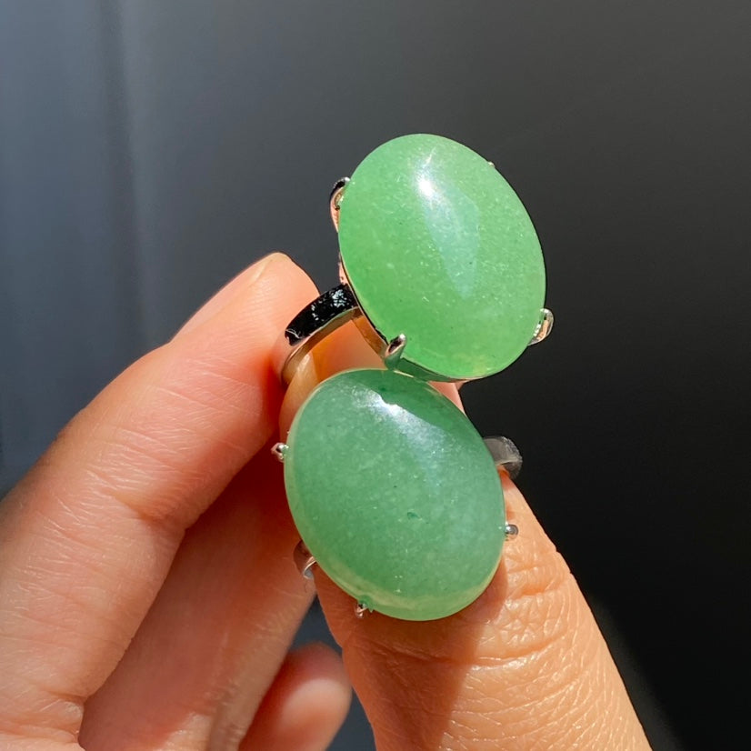 Green Aventurine Ring – Simmon Crystal Wholesale