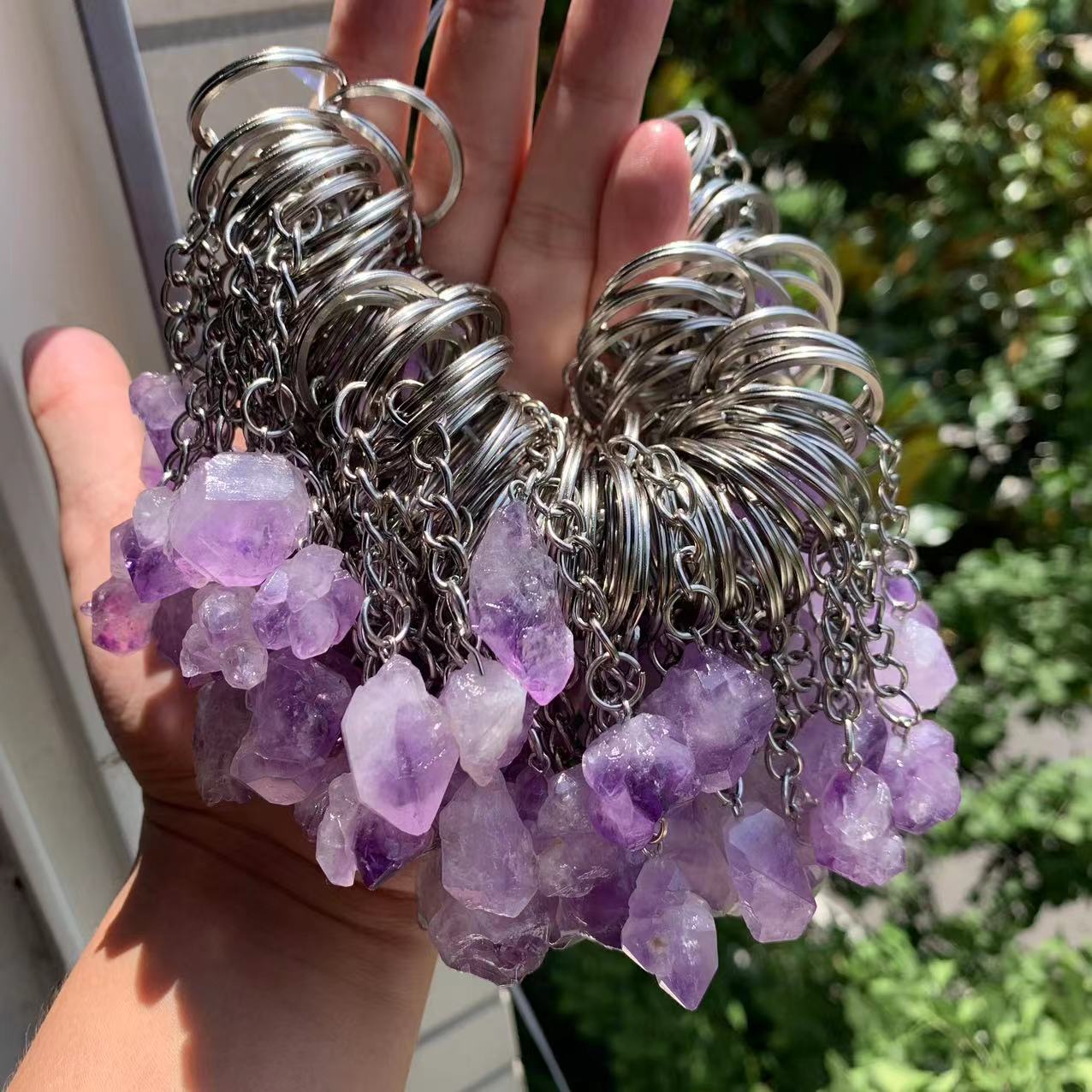 Amethyst Keychain – Simmon Crystal Wholesale