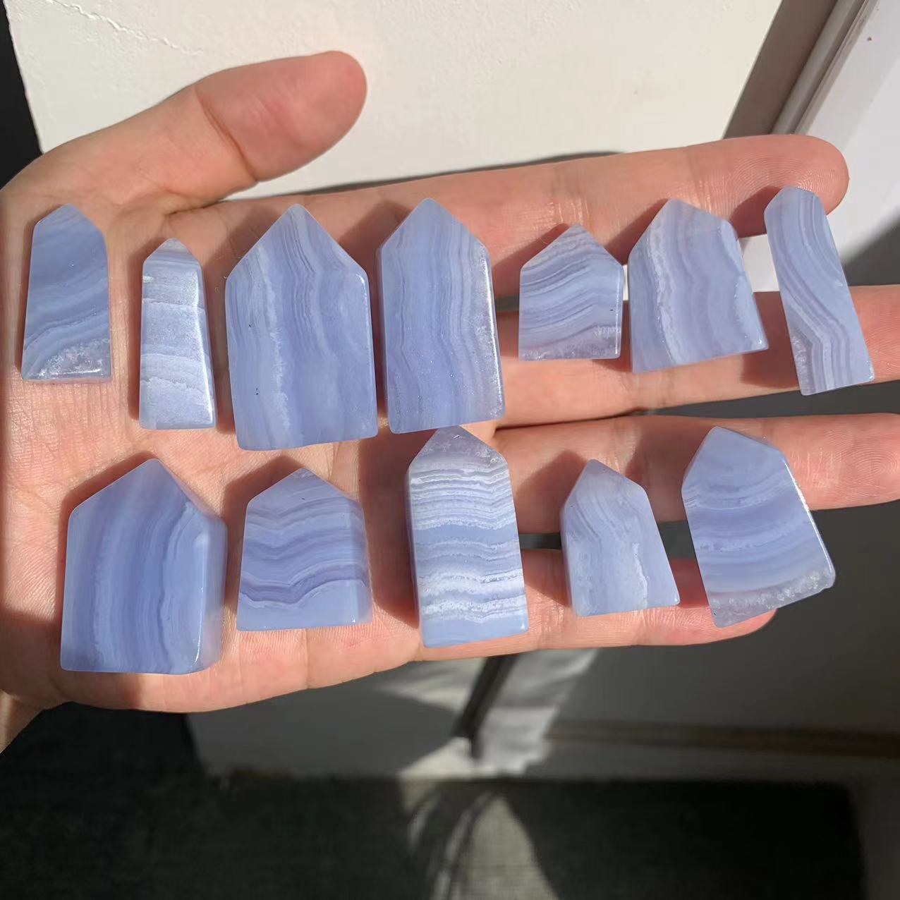 Blue Lace Agate Mini Tower – Simmon Crystal Wholesale