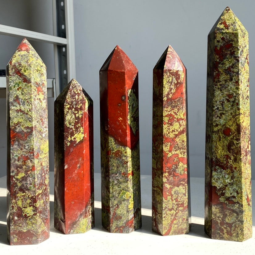 Dragon Blood Jasper Big Tower – Simmon Crystal Wholesale