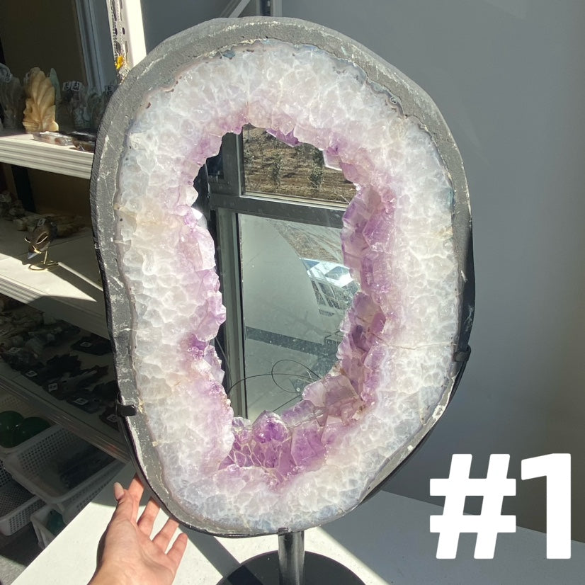 Amethyst Mirror – Simmon Crystal Wholesale
