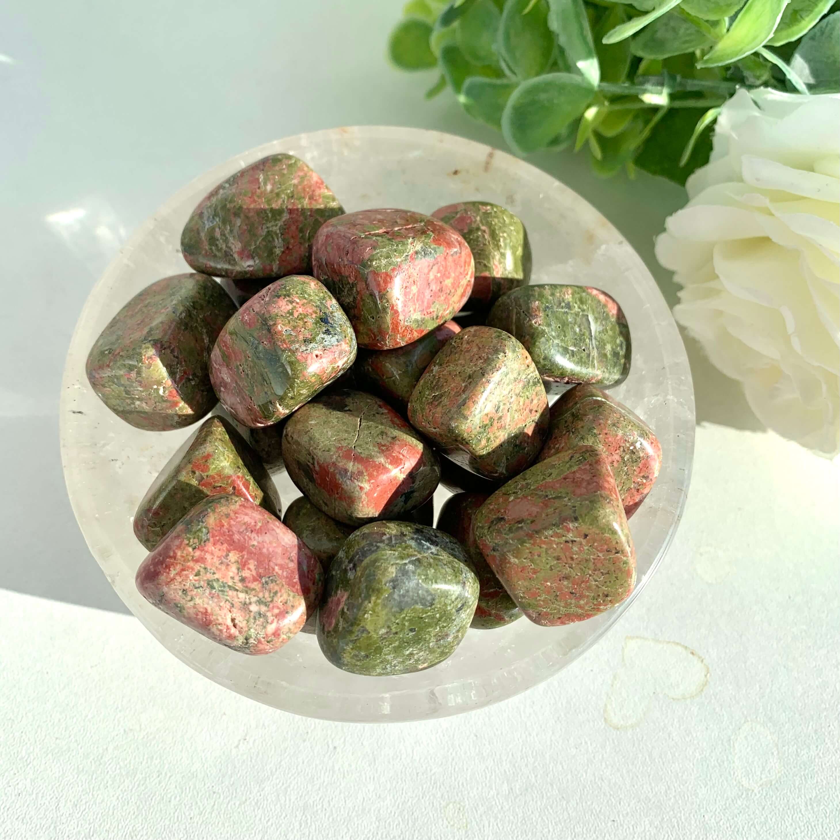 Unakite Tumble – Simmon Crystal Wholesale