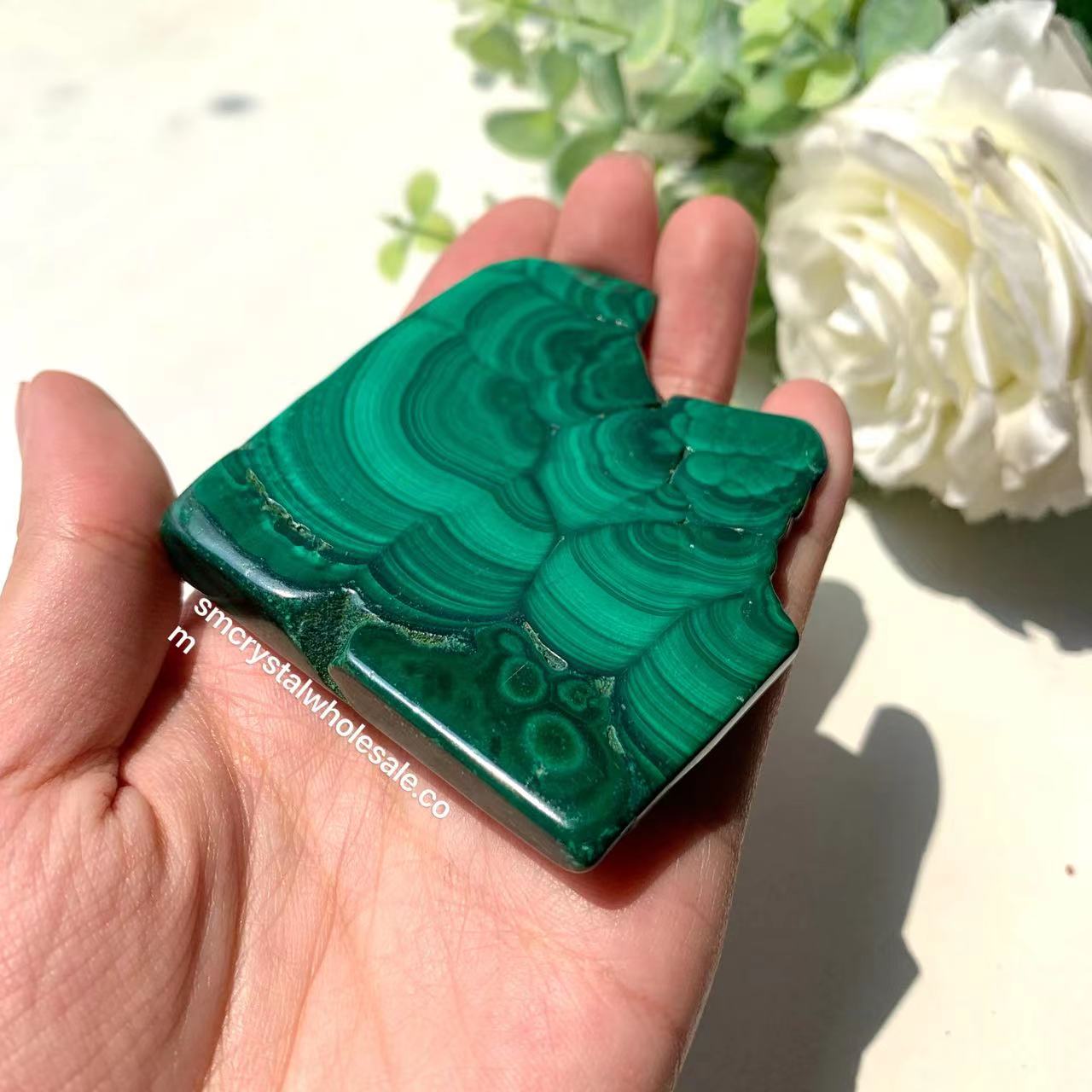 Malachite Thin Slabs – Simmon Crystal Wholesale