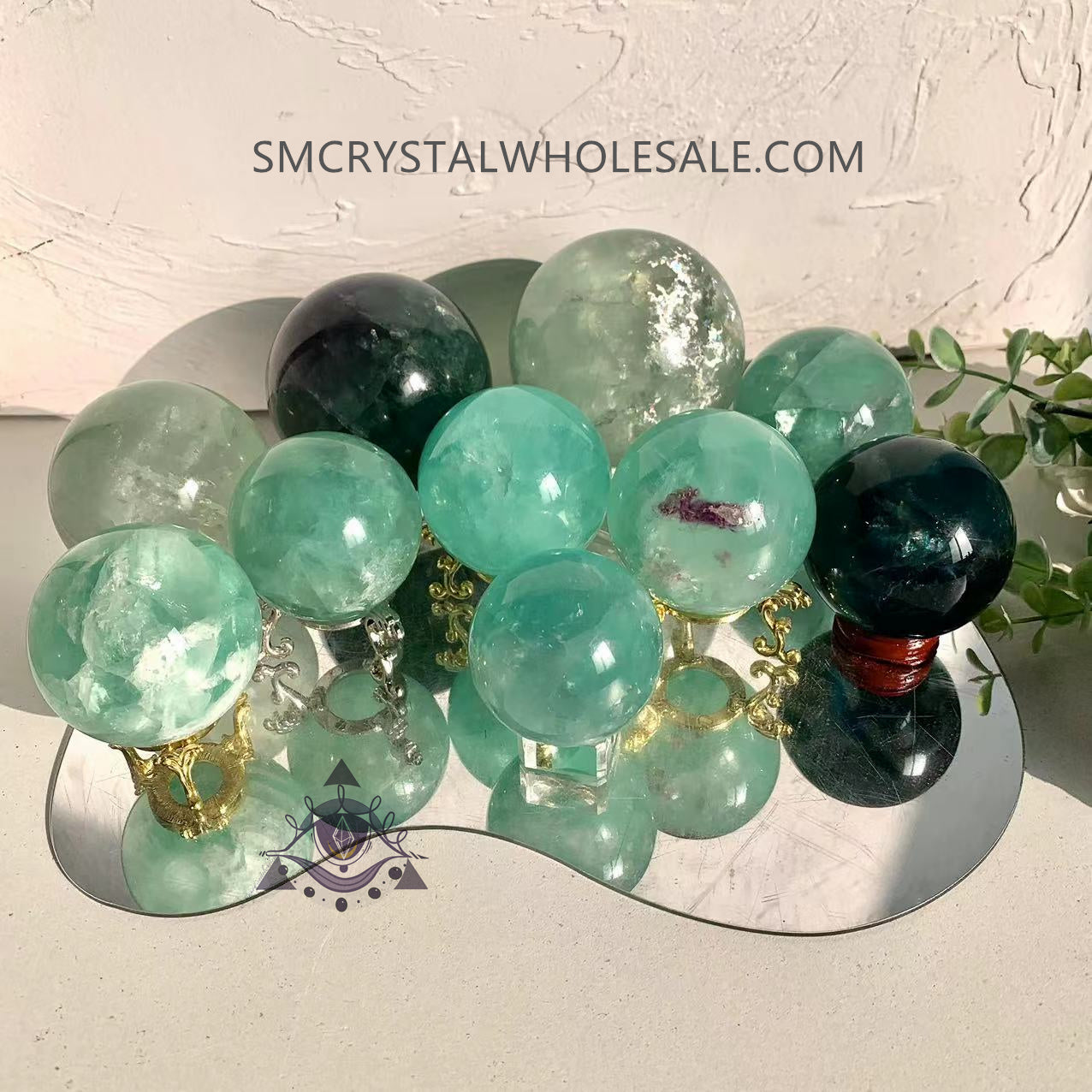 Baja Blast Fluorite Big Spheres – Simmon Crystal Wholesale
